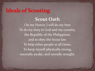 RMDSF-STEC Senior Scout Orientation 2017 | PPTX