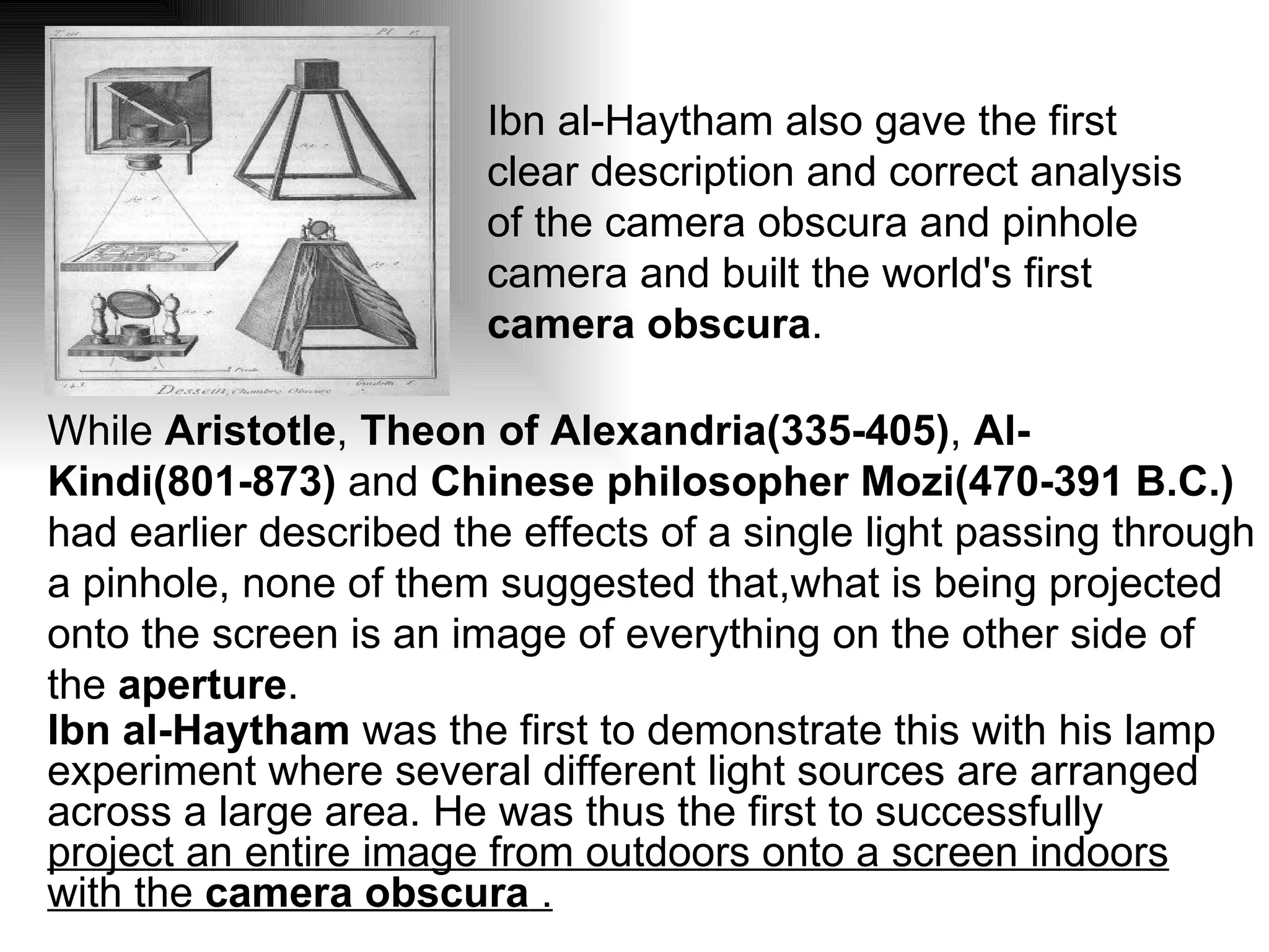 Ibn Al-Haytham(Alhazen) | PPT