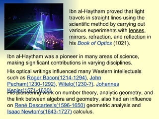 Ibn Al-Haytham(Alhazen) | PPT