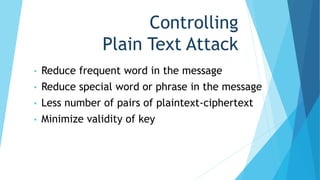 Cryptography-Known plain text attack | PPTX