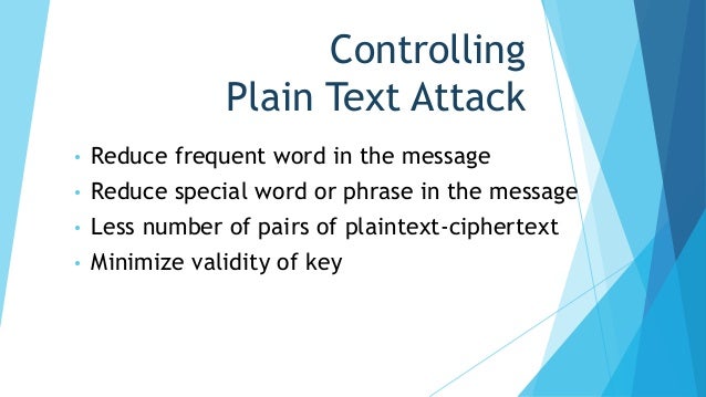 Cryptography Known Plain Text Attack 