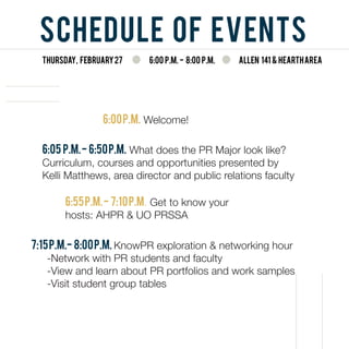 KnowPR Night Event Program | PDF