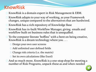 Know risk for mining industry 1 | PPTX | Databases | Computer Software ...