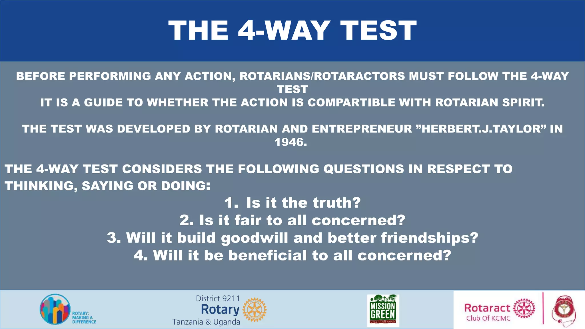 Know rotary rotaract | PPTX