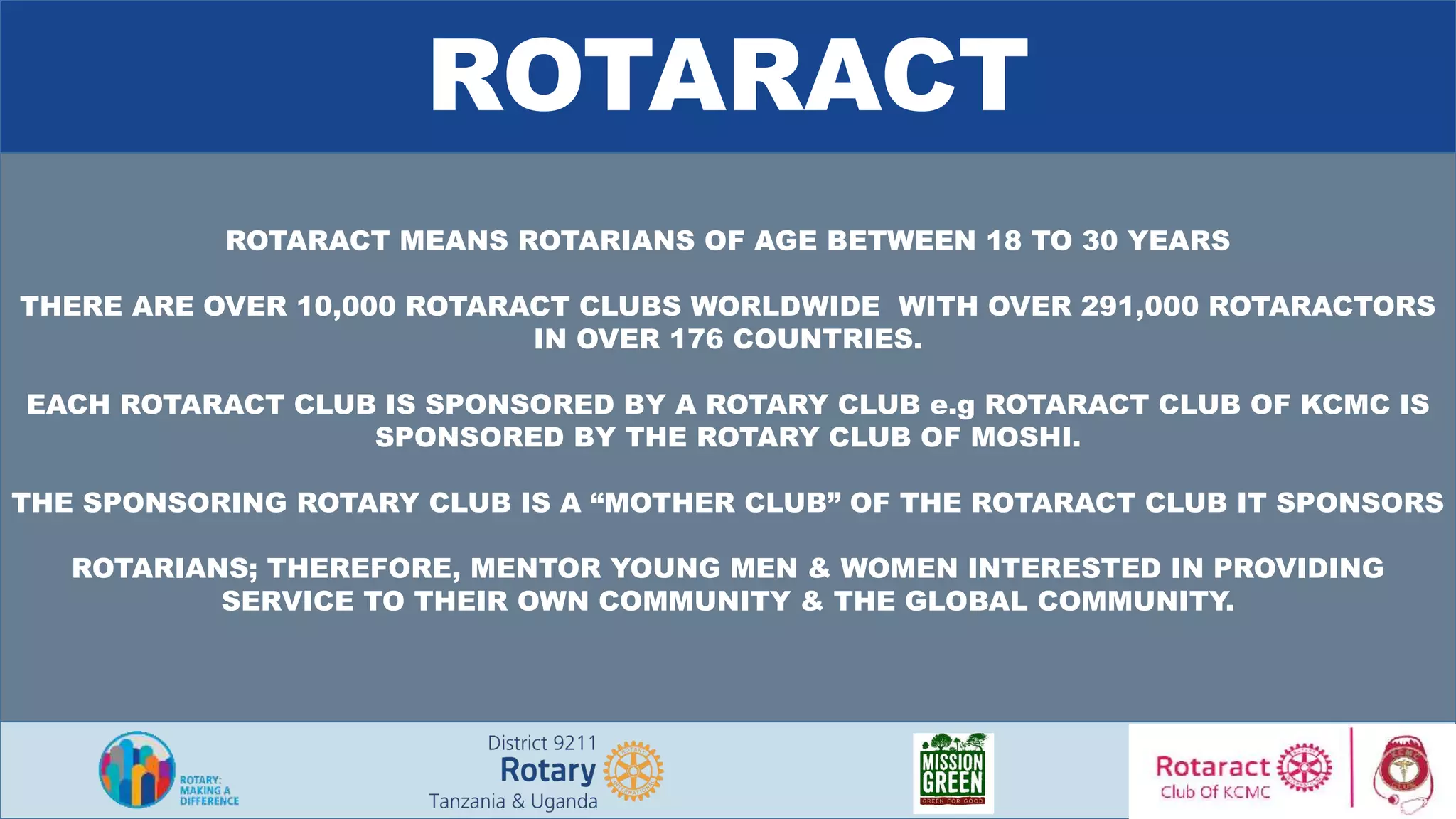 Know rotary rotaract | PPTX