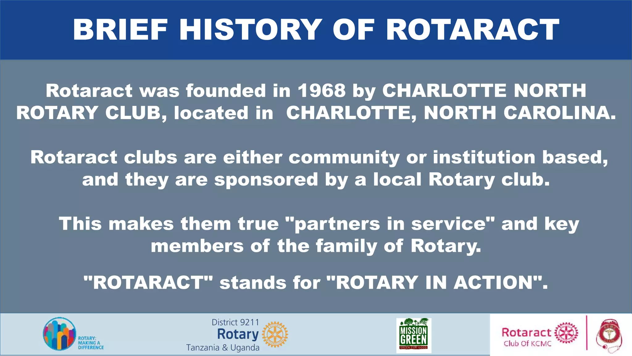 Know rotary rotaract | PPTX