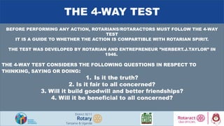 Know rotary rotaract | PPTX