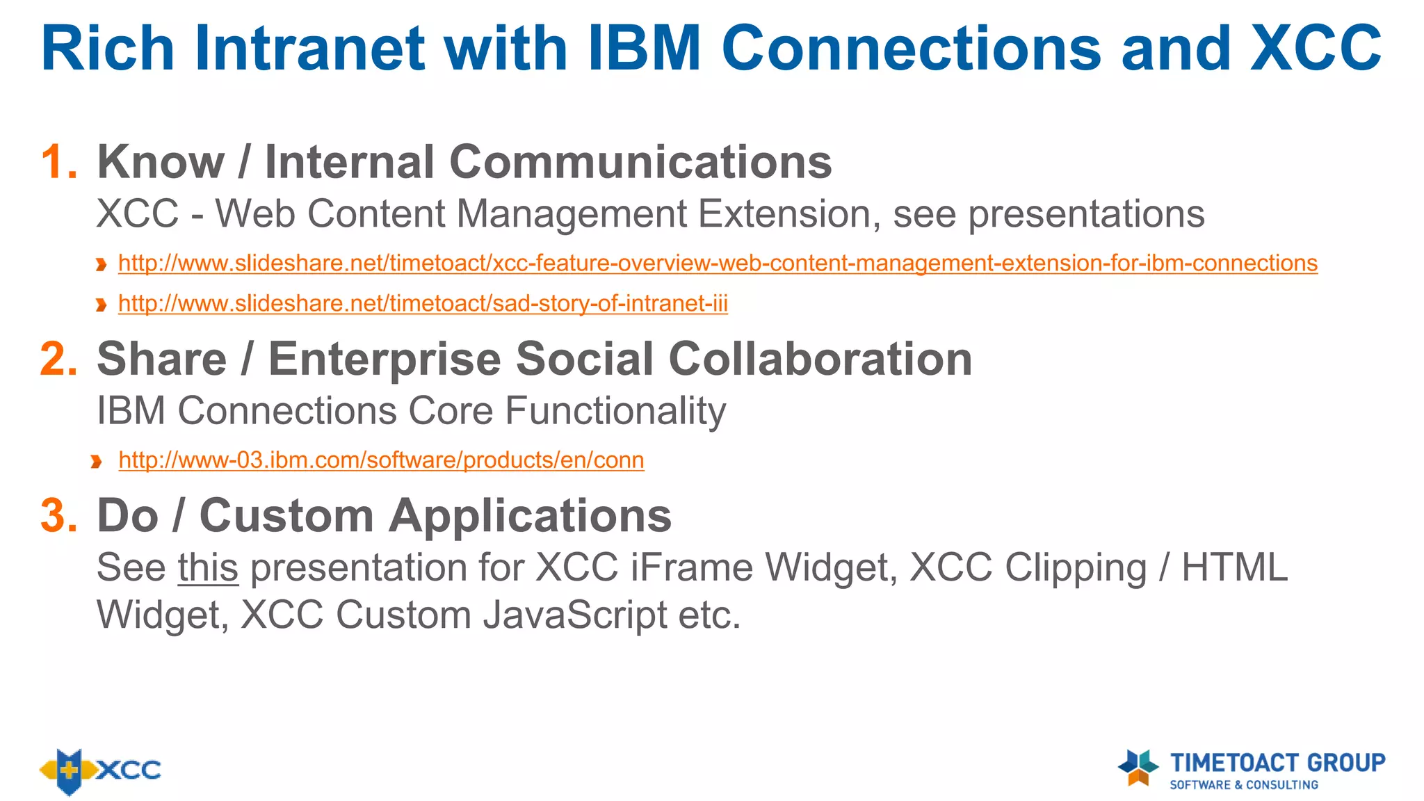 Know, Share, Do - Custom Apps | PPT