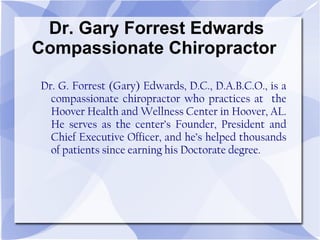 Know symptoms of whiplash with Dr Gary Forrest Edwards | PPT