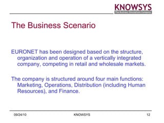 Knowsys The Euronet Simulation Eng | PPT