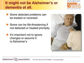 Know the 10 Signs of Alzheimer's | PPTX
