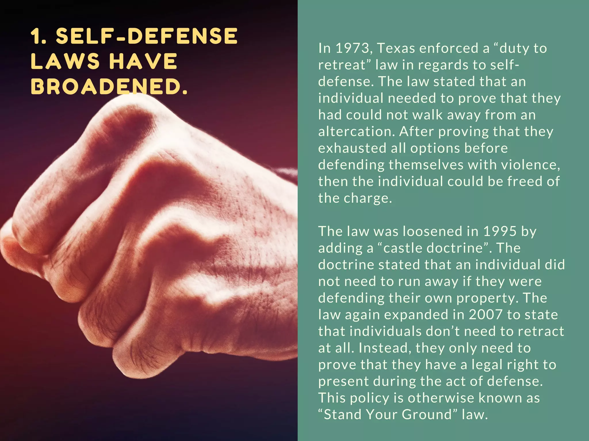Know the Basics of Texan Self-Defense Laws | Abogado Aly | PDF