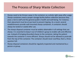 KNOW THE COMPLETE JOURNEY OF SHARPS WASTE DISPOSAL | PPTX