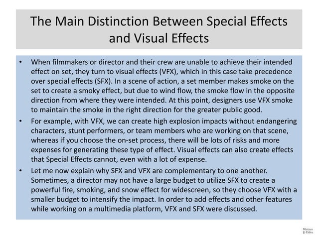 Know The Difference Between Visual Effects And Special Effects.pptx