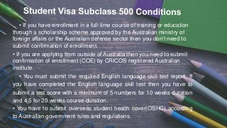Know the facts about the student visa subclass 500