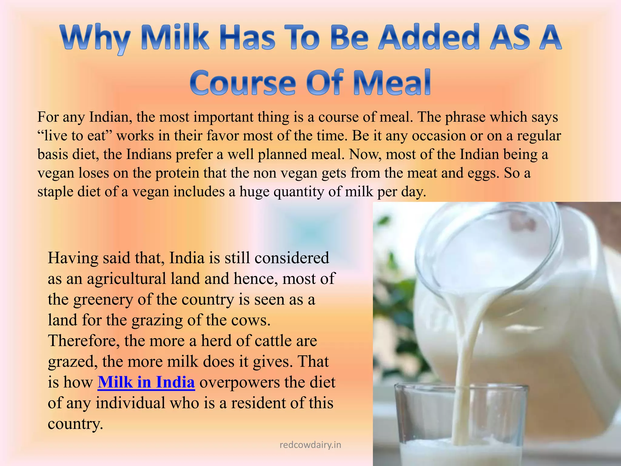 Know the goodness of quality milk with Red Cow Dairy | PPTX