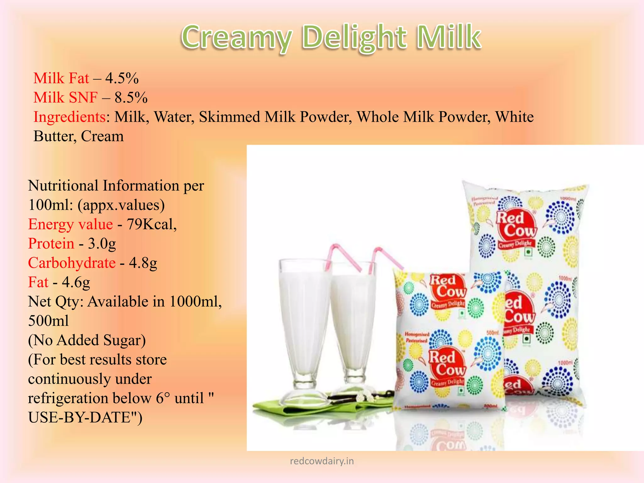 Know the goodness of quality milk with Red Cow Dairy | PPTX