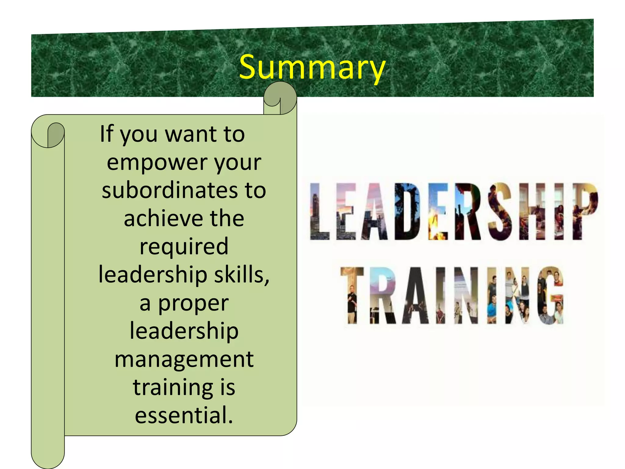 Know the Importance of Leadership Management Course | PPTX