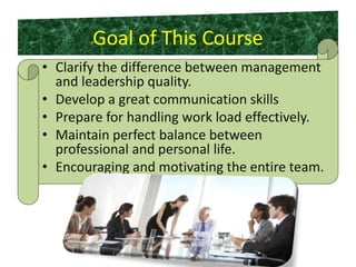 Know the Importance of Leadership Management Course | PPTX