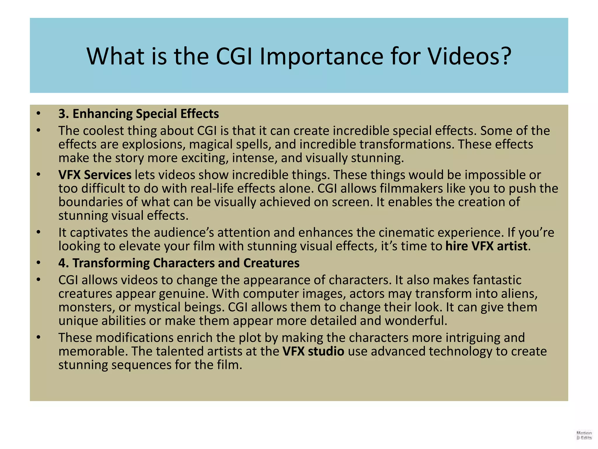 Know the Important Role of CGI in Films.pptx