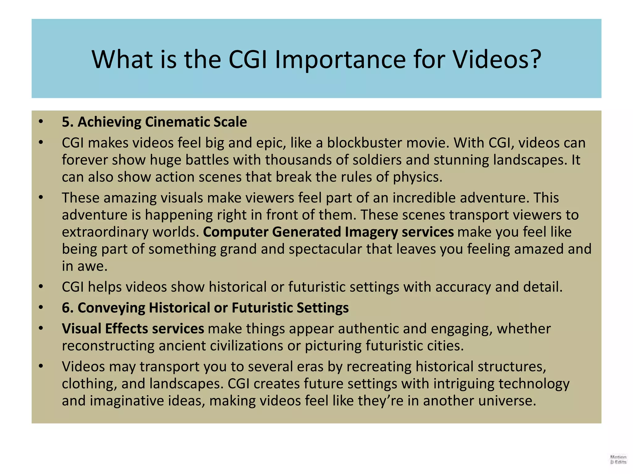 Know the Important Role of CGI in Films.pptx