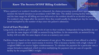 Know The Secrets Of SNF Billing Guidelines.pptx