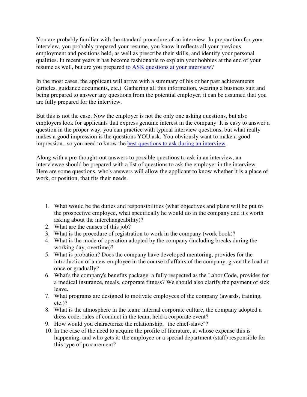 Know These Questions To Ask During The Interview And Wow Your Employer know-these-questions-to-ask-during-the-interview-and-wow-your-employer