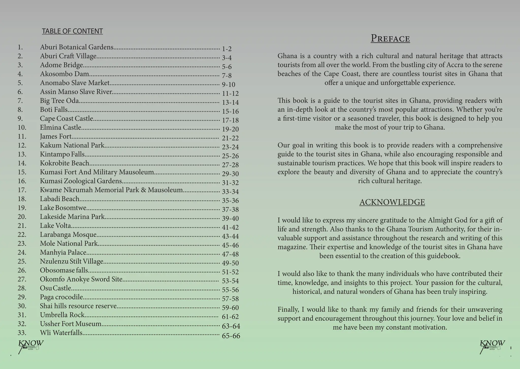 KNOW THE TOURIST IN GHANA (Africa) PDF.pdf