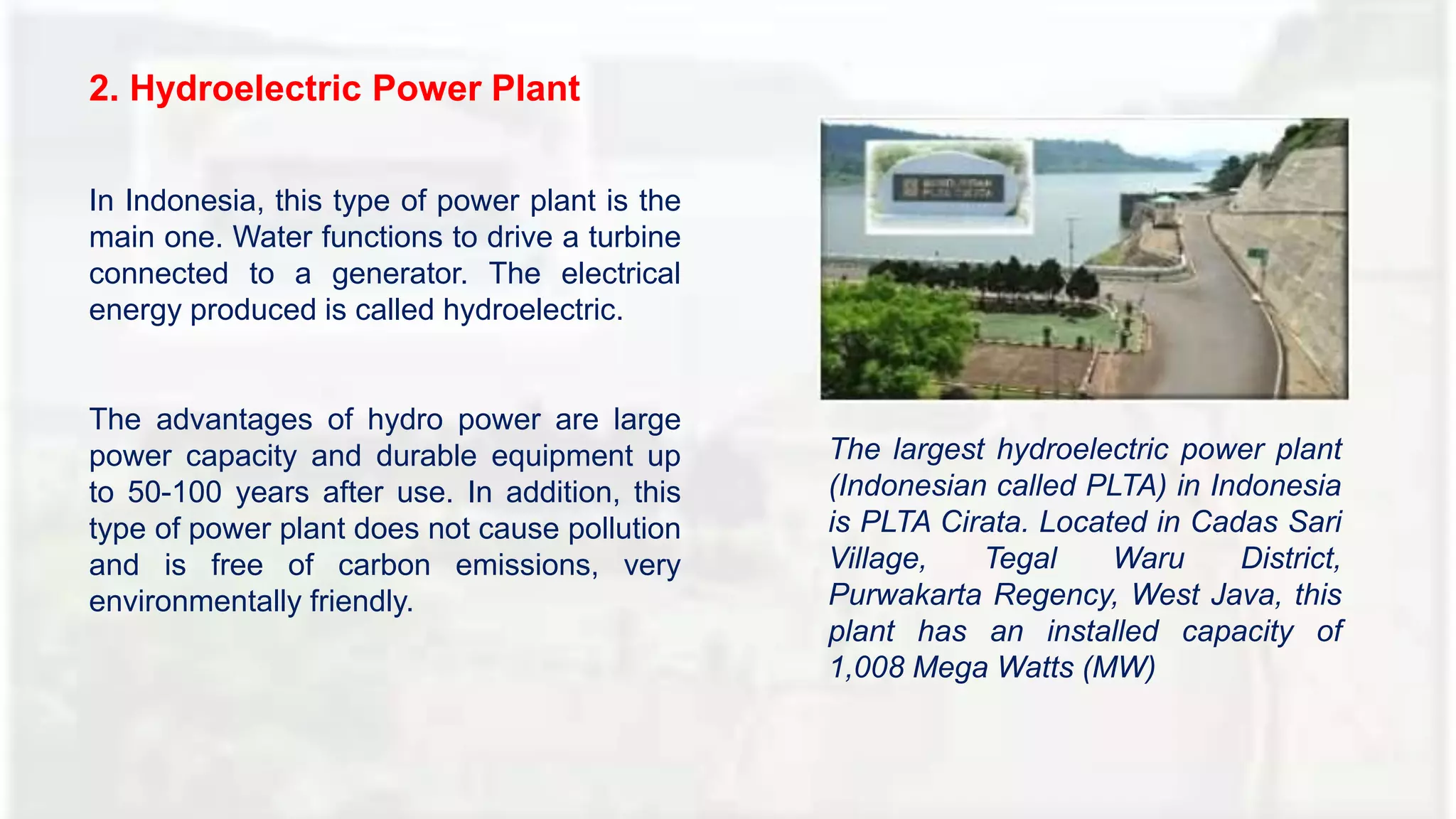 KNOW THE TYPES OF POWER PLANTS IN THE WORLD | PPTX