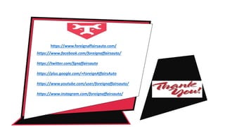Know the Warning Signs for your Car Tune Up | PPT
