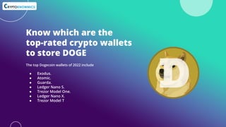 Know which are the top-rated crypto wallets to store DOGE.pdf | Social Networking | Internet