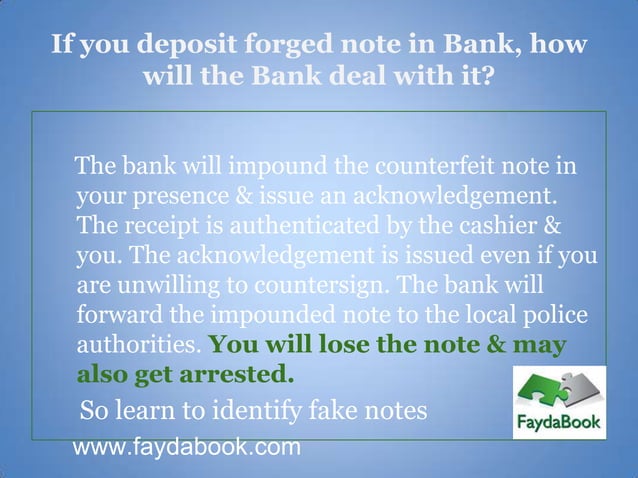 Know your bank note | PPT
