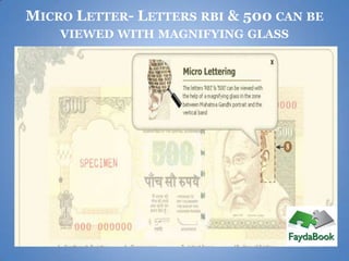 Know your bank note | PPTX