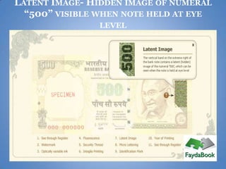 Know your bank note | PPTX