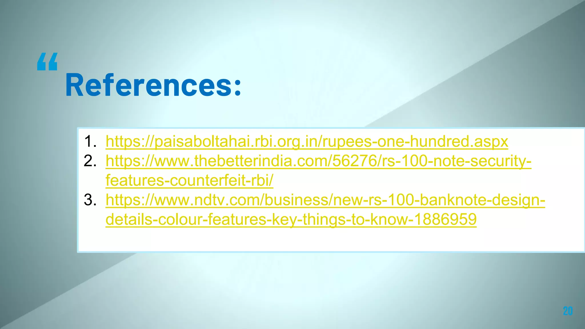 The security features of 100 rupee currency note | PPTX