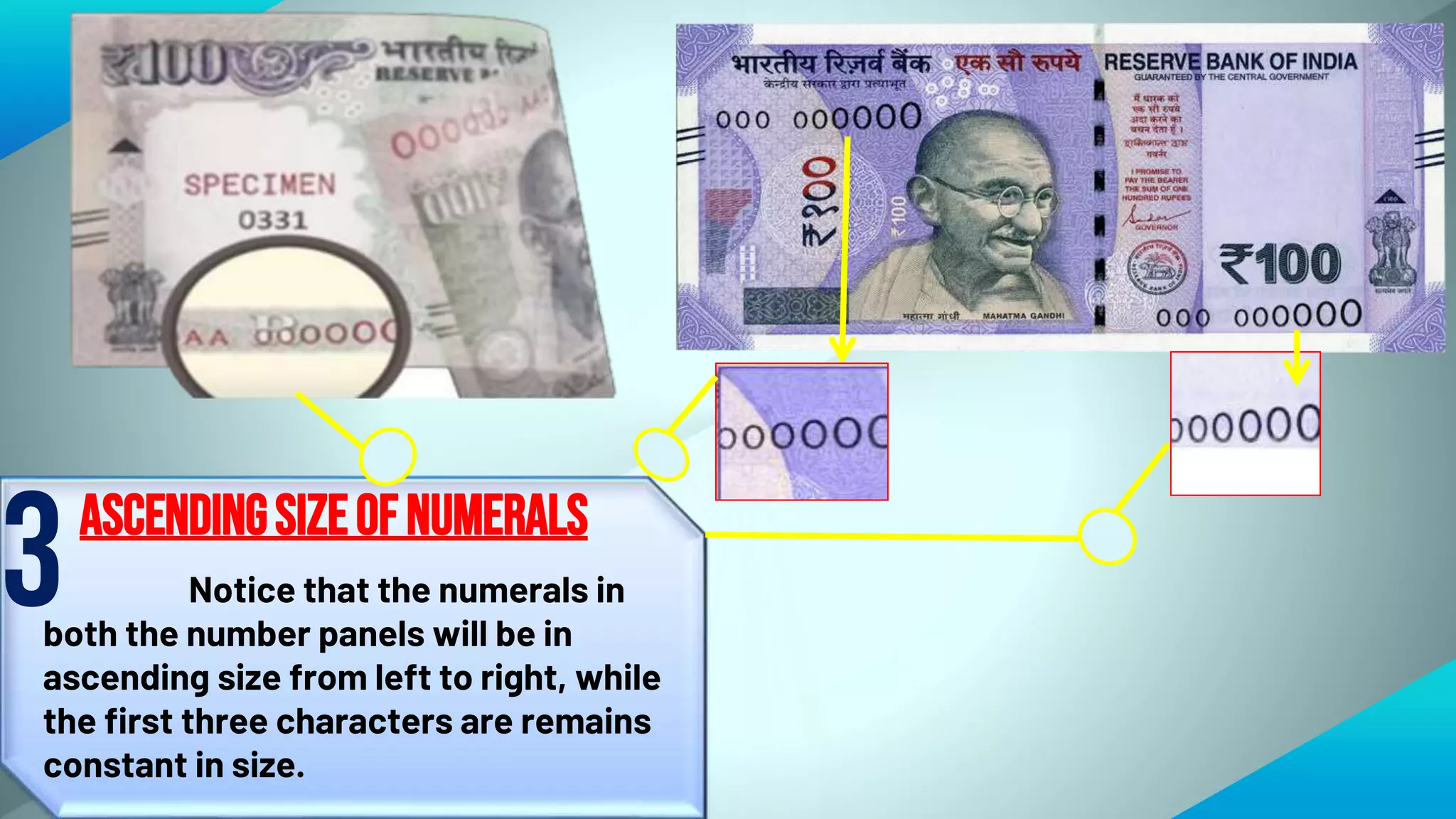 The security features of 100 rupee currency note | PPTX