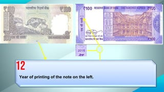 The security features of 100 rupee currency note | PPTX