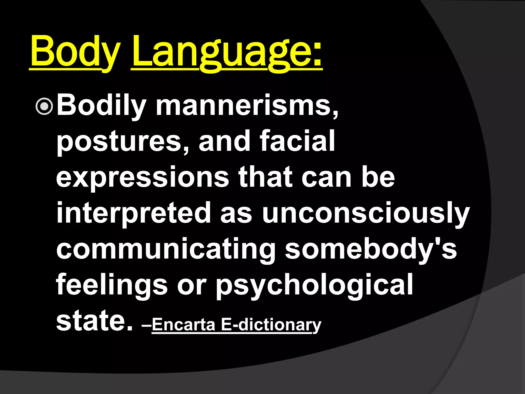 Know your body language | PDF
