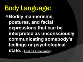 Know your body language | PDF