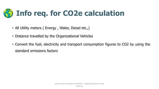 Know your Carbon Footprint ! | PPTX | Environmental Services Industry ...