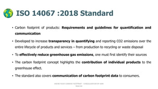 Know your Carbon Footprint ! | PPTX | Environmental Services Industry ...