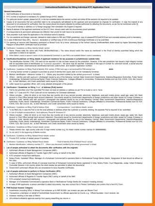 Know Your Client Application Form - For Individuals only (CKYC and KRA ...