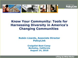 Know Your Community | PPT