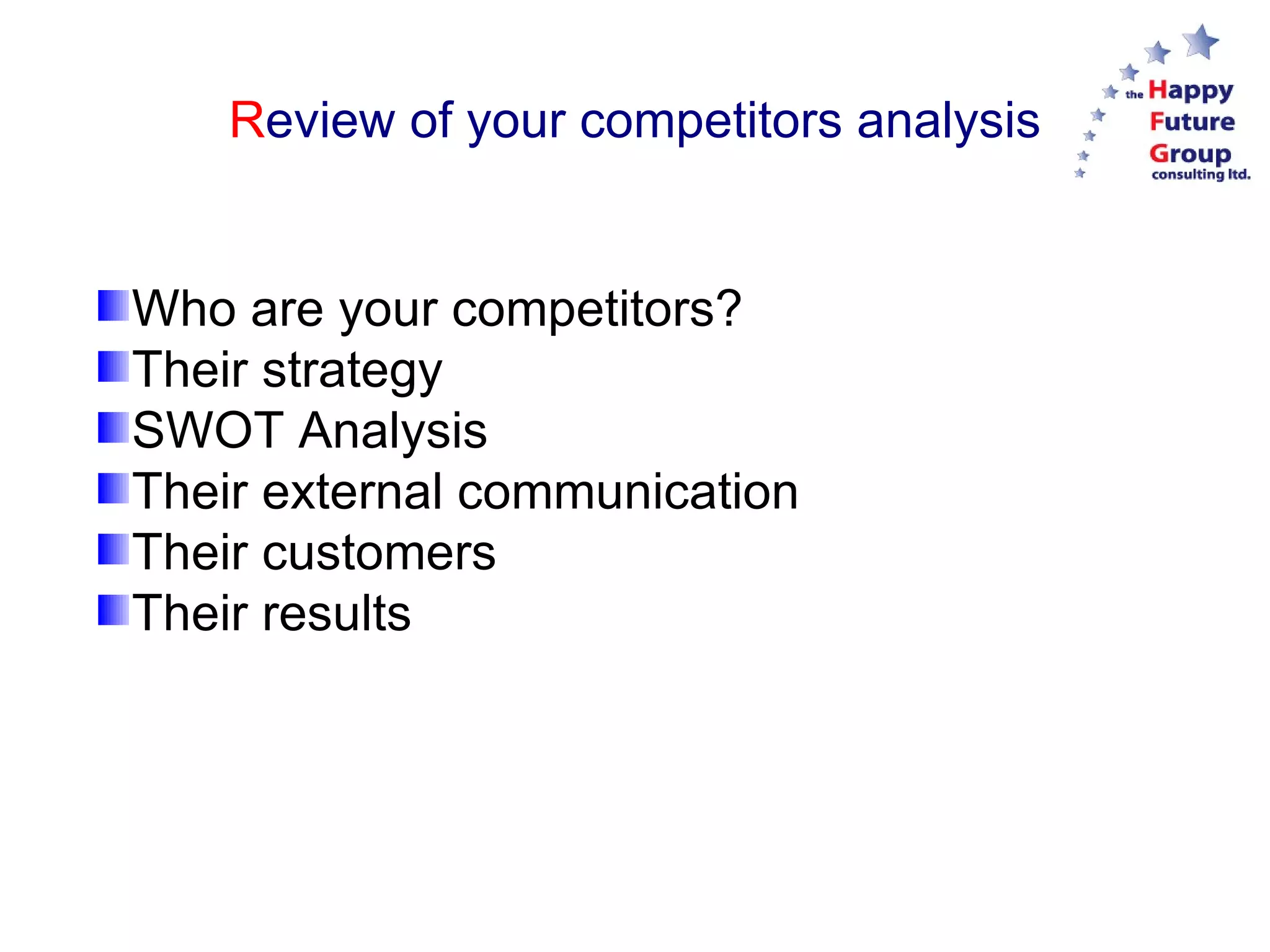 Know Your Competitors... and Beat Them! | PPT