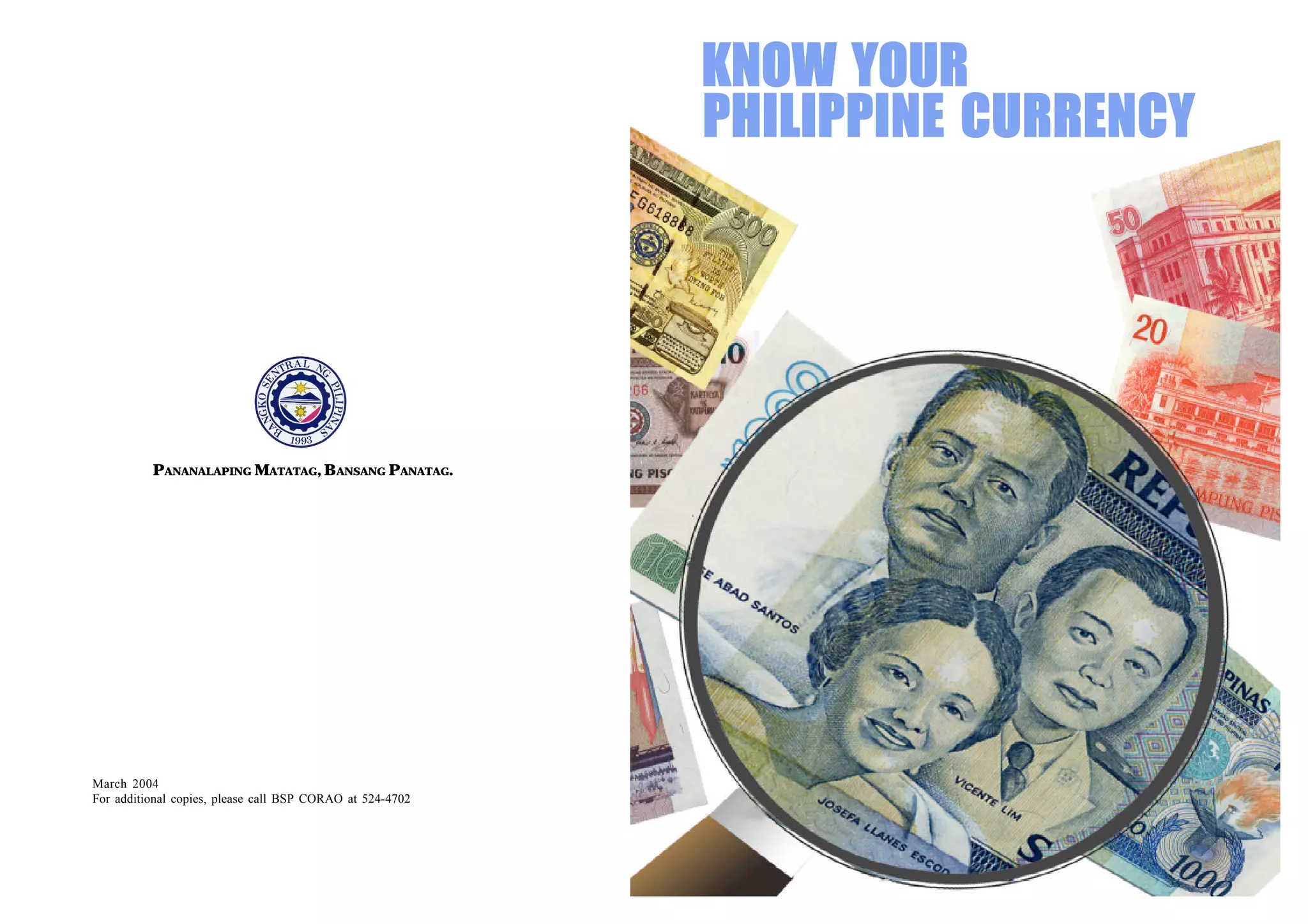 Know Your Currency: The Philippine Peso Bills | PDF