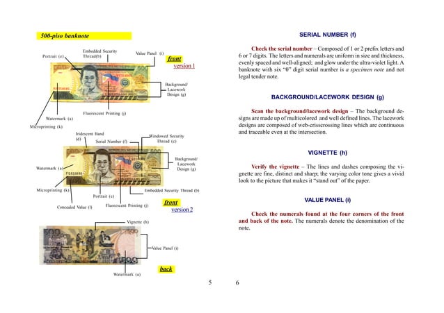 Know Your Currency: The Philippine Peso Bills | PDF