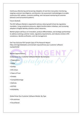 Know Your Customer Software market sizes | PDF
