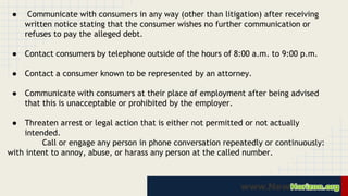 Know Your Debt Collection Rights | PPTX | Consumer Issues | Business