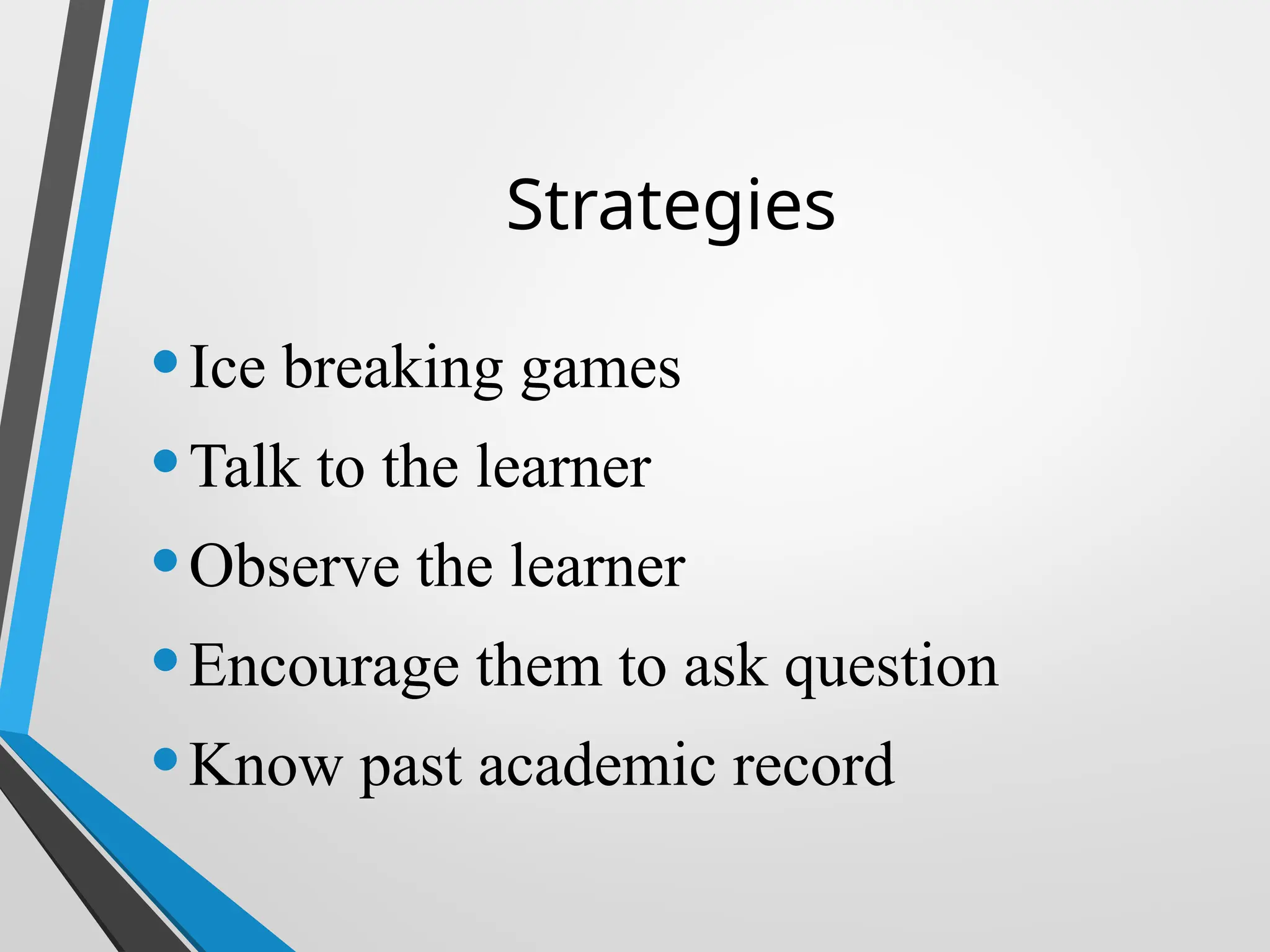 KNOW YOUR LEARNERS (KYL) used in trainig | PPT
