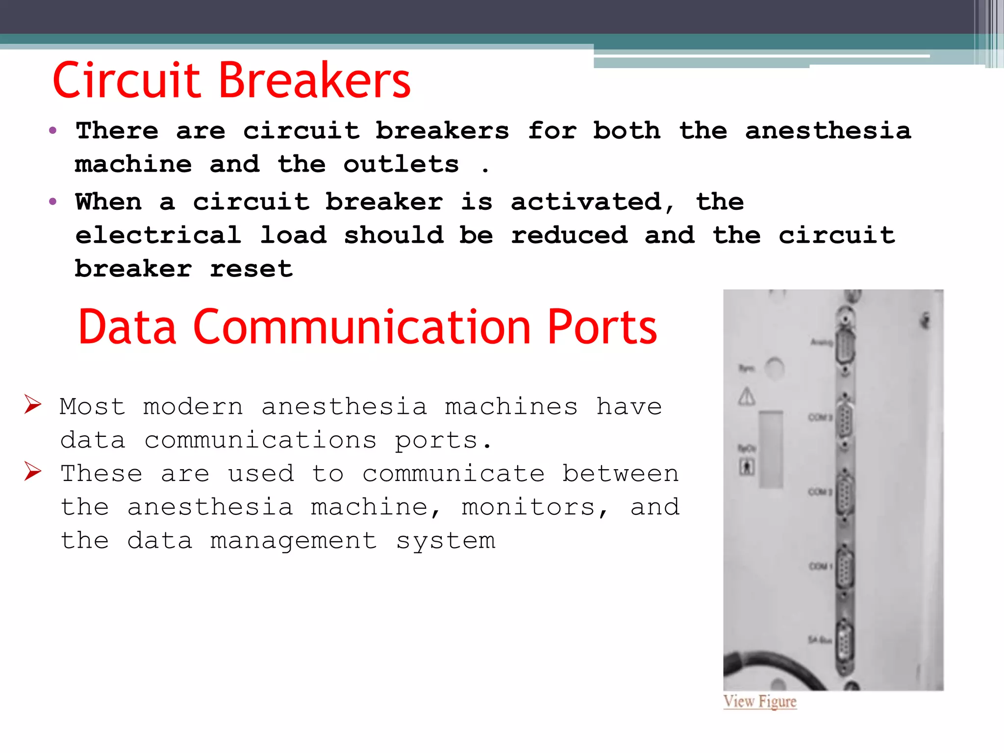 The basic anaesthesia machine | PPTX